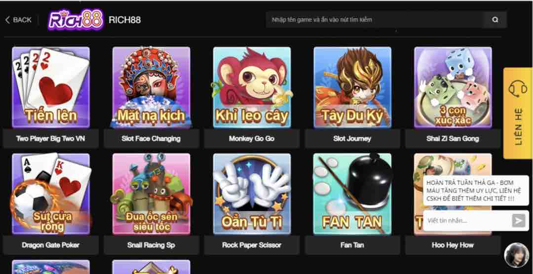 RICH88 (Egame) - Nhà phát hành của mọi tay chơi cá cược